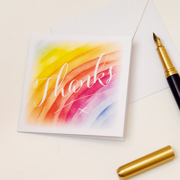 Cerdyn Diolch - Gwen | Thank You Card - Gwen – Siop Ria